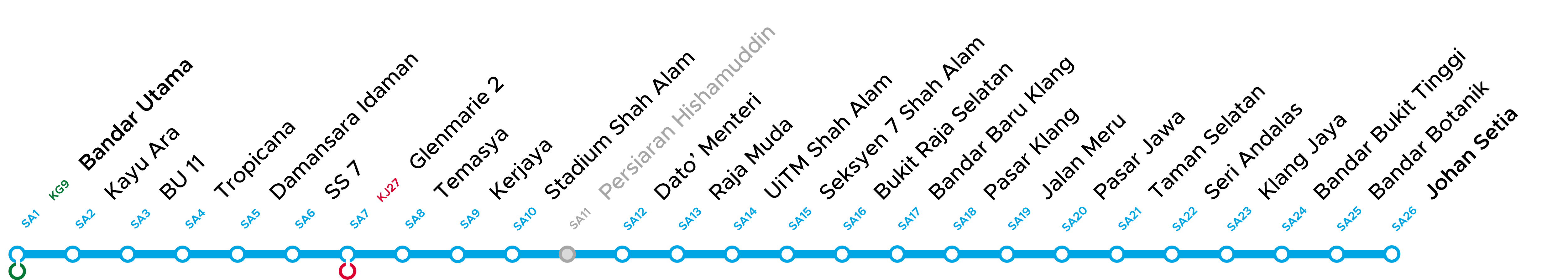 LRT Shah Alam Line - Network - Malaysia Trains & Rail Enthusiasts (MTREC)